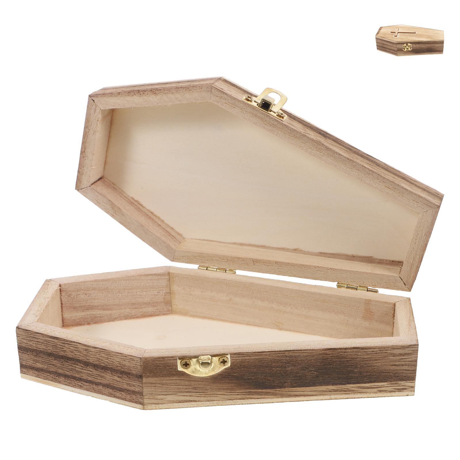 Buy Small Coffin Box for Jewelry Storage Display Halloween Holder ...