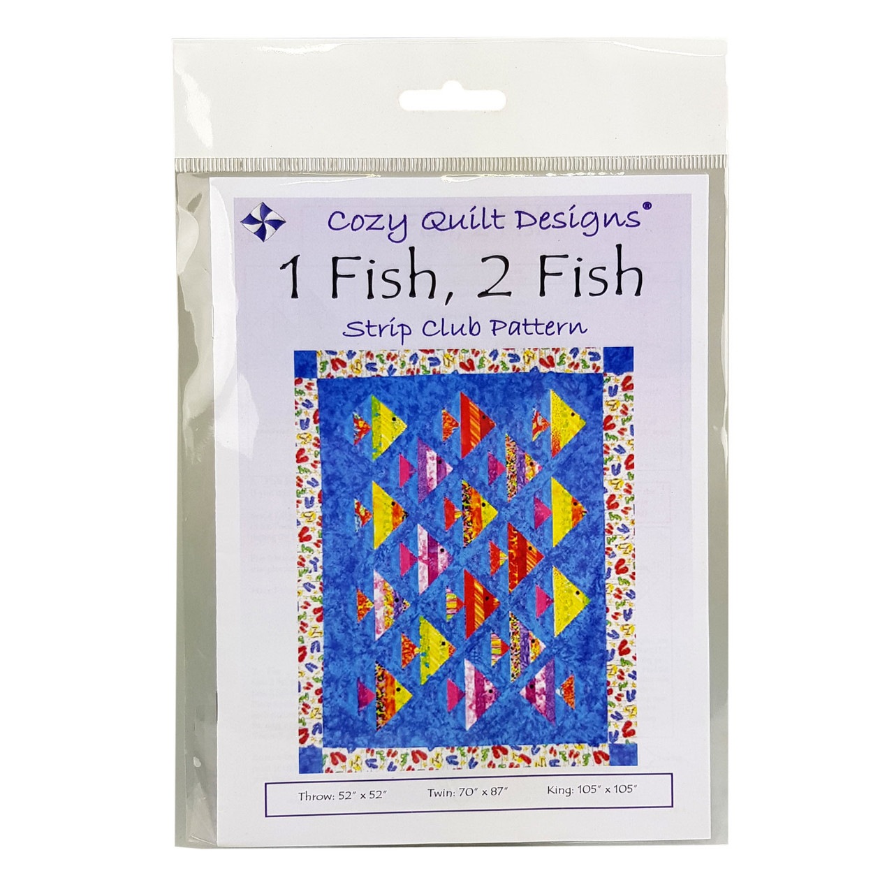 Buy 1 Fish 2 Fish Strip Club Quilt Pattern Cozy Quilt Designs Sewing ...
