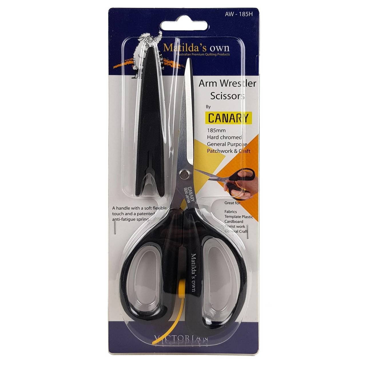 Buy Arm Wrestler Scissors by Canary Straight Blade 185mm Cutting ...