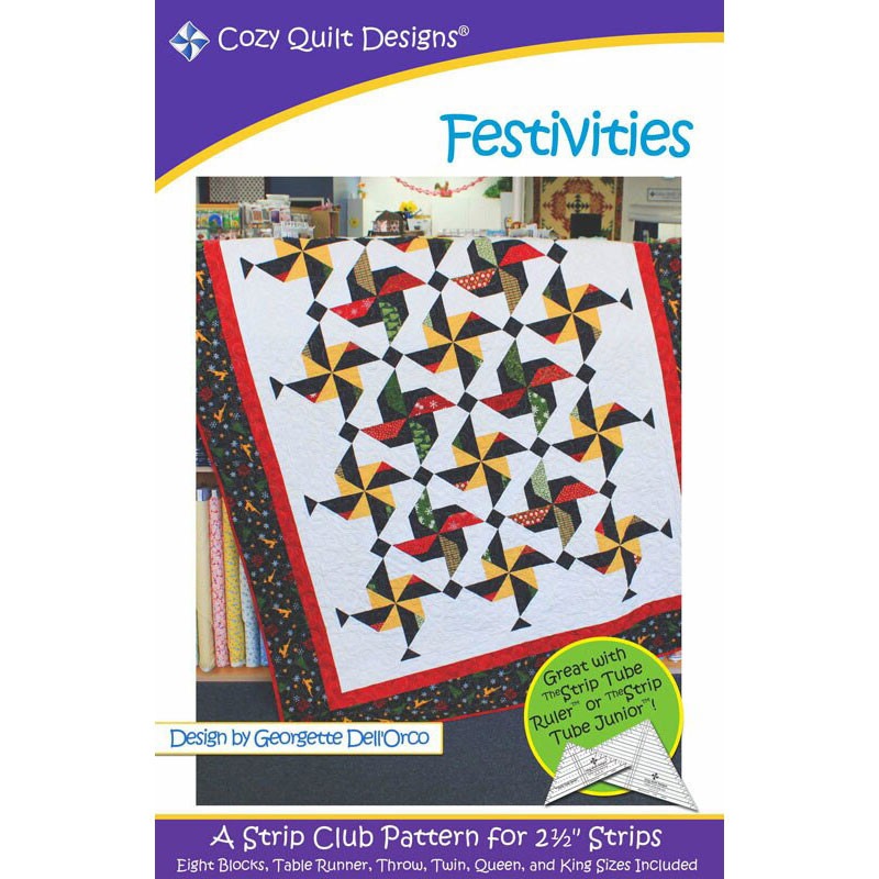 Buy Festivities Quilt Pattern By Cozy Quilt Patterns Quilting Sewing ...