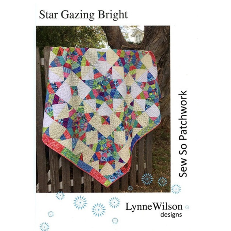 Buy Star Gazing Bright Quilt Pattern By Lynne Wilson Designs Tracked ...