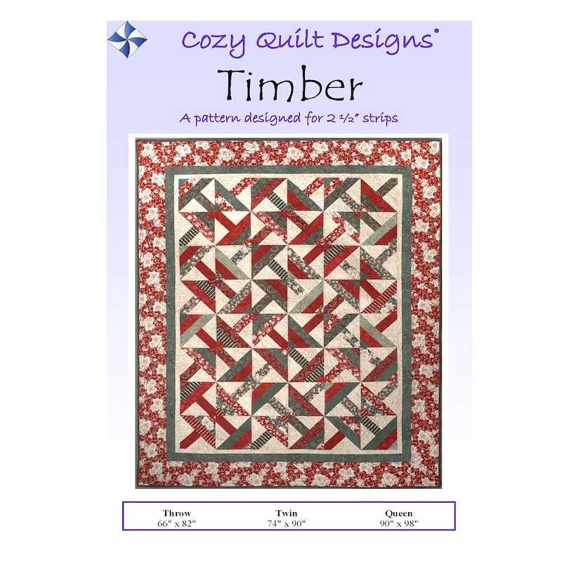 Buy Timber Quilt Pattern By Cozy Quilt Design Quilting Sewing - MyDeal ...