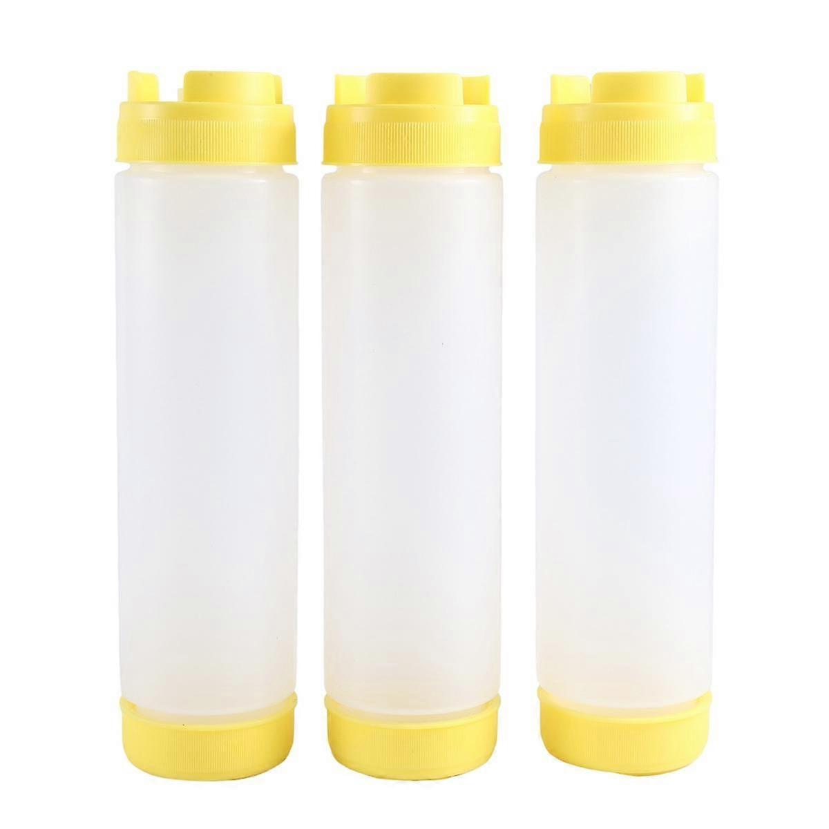 Buy 16oz Inverted Plastic Squeeze Bottles - Refillable Condiment ...
