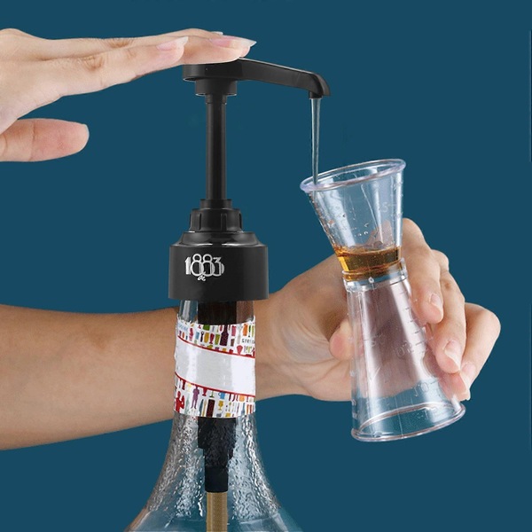 Buy 4 Pack 8ml Black Syrup Pumps - Dispenser Pump for Coffee, Snow ...