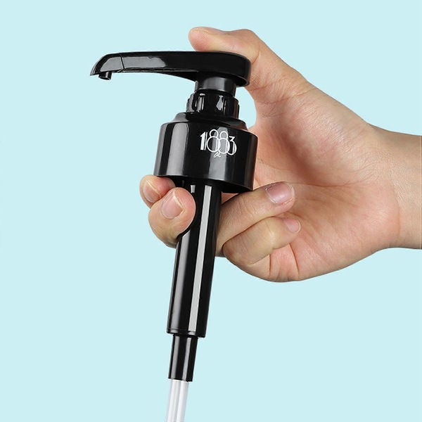 Buy 4 Pack 8ml Black Syrup Pumps - Dispenser Pump for Coffee, Snow ...