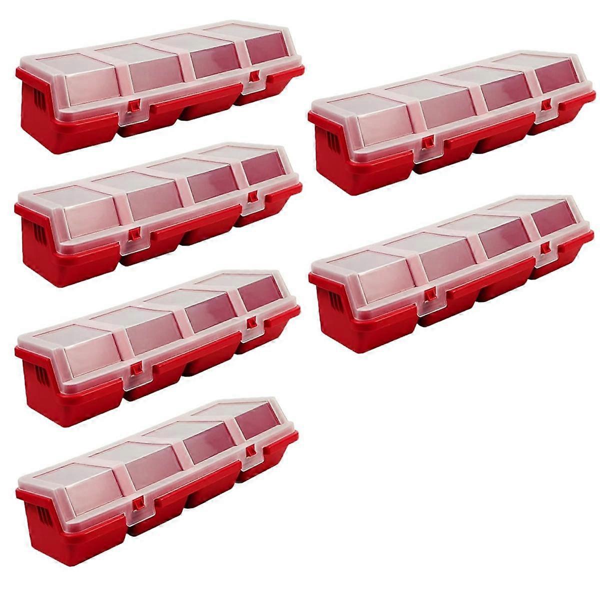 Buy 6pcs Plastic Screw Organizer Bins – Stackable Storage for Garage or ...