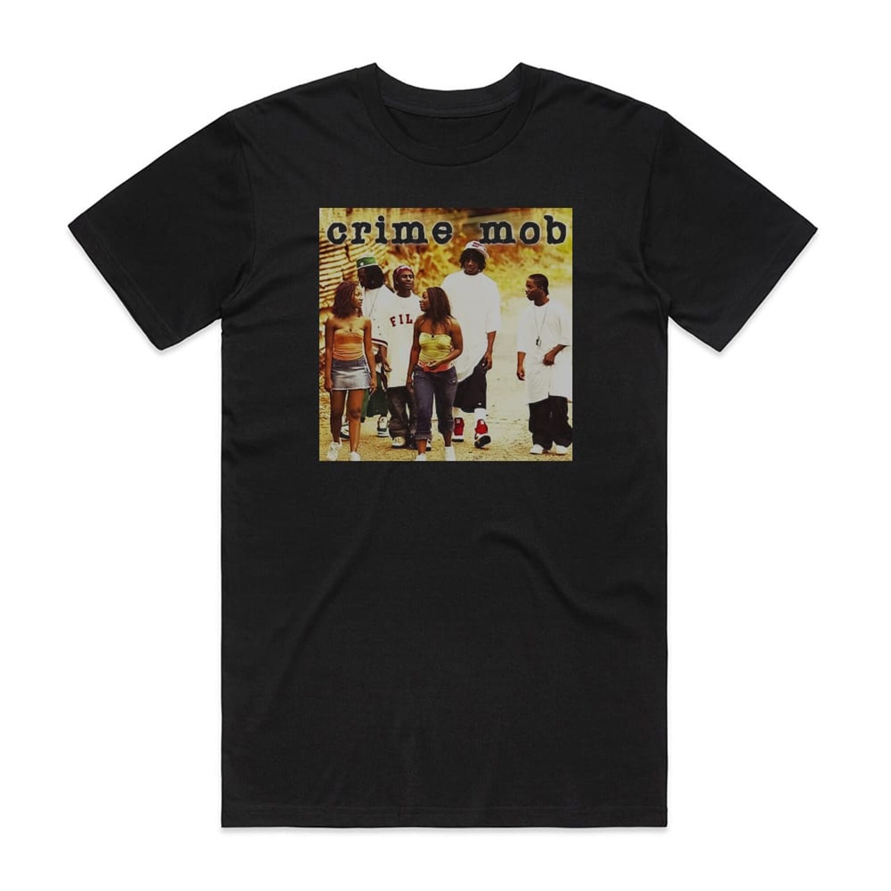 Buy Crime Mob Crime Mob Album Cover T-Shirt Black - MyDeal Australia