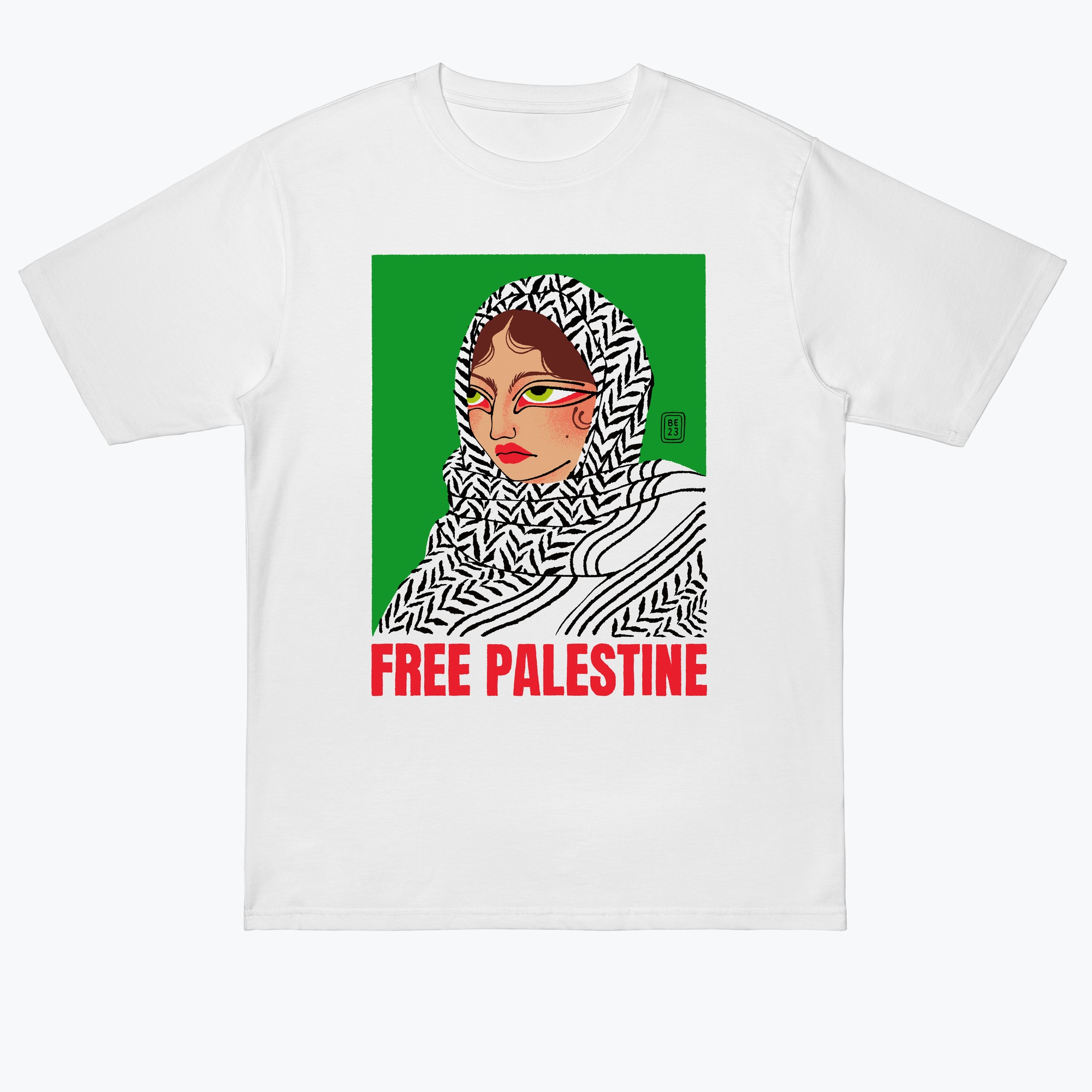 Buy FREE_PALESTINE BEBHINN EILISH T-shirt - MyDeal Australia
