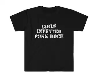 Buy GIRLS INVENTED PUNK Rock Funny Meme TShirt - MyDeal Australia