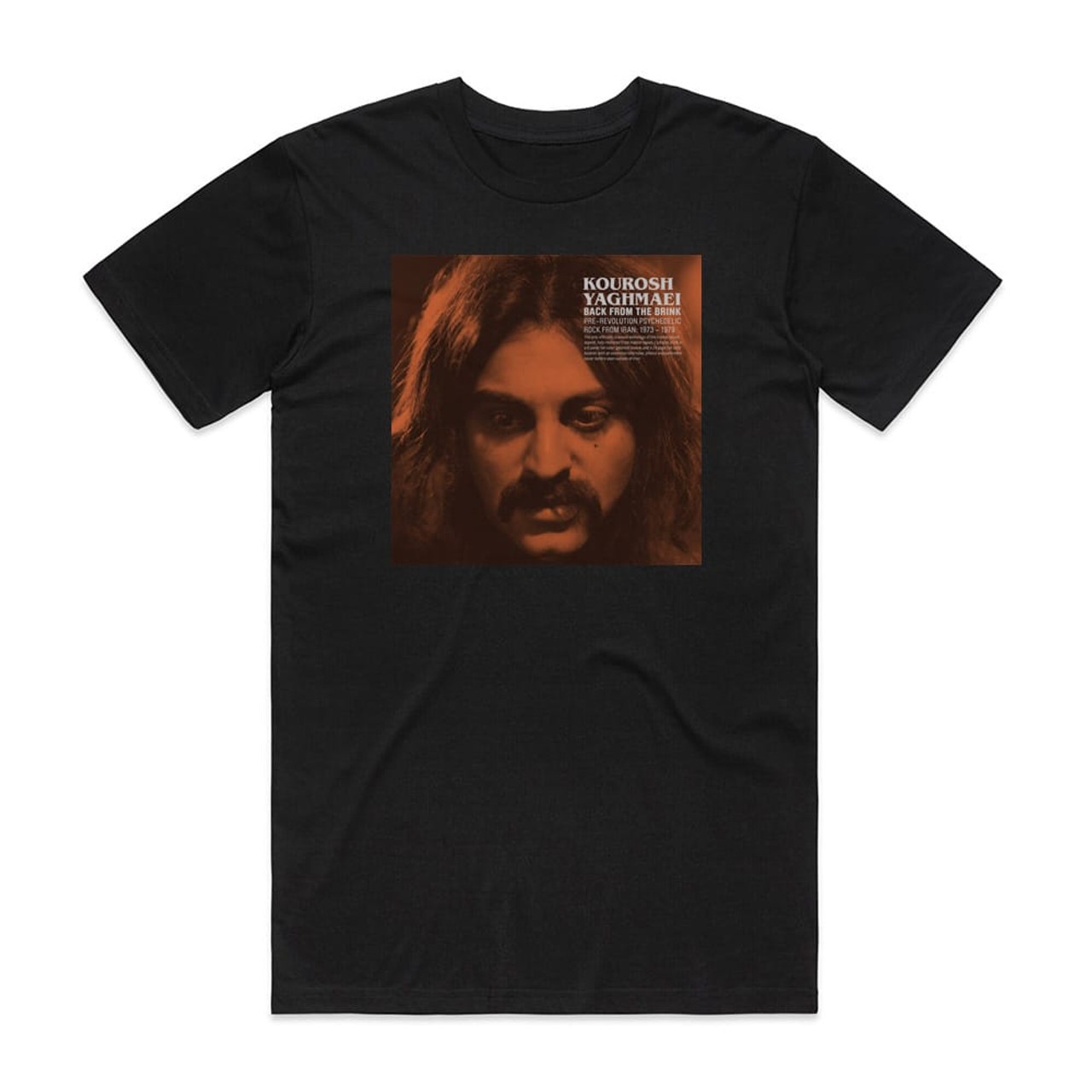 Buy Kourosh Yaghmaei Back From The Brink Album Cover T-Shirt Black ...