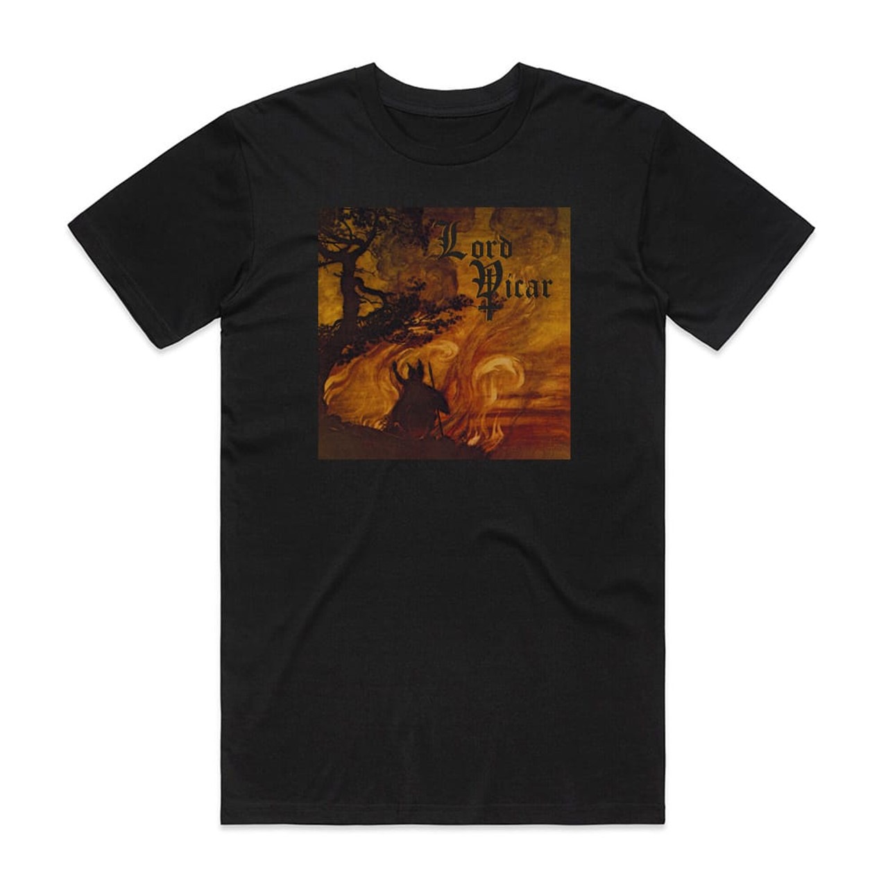 Buy Lord Vicar Fear No Pain Album Cover T-Shirt Black - MyDeal Australia