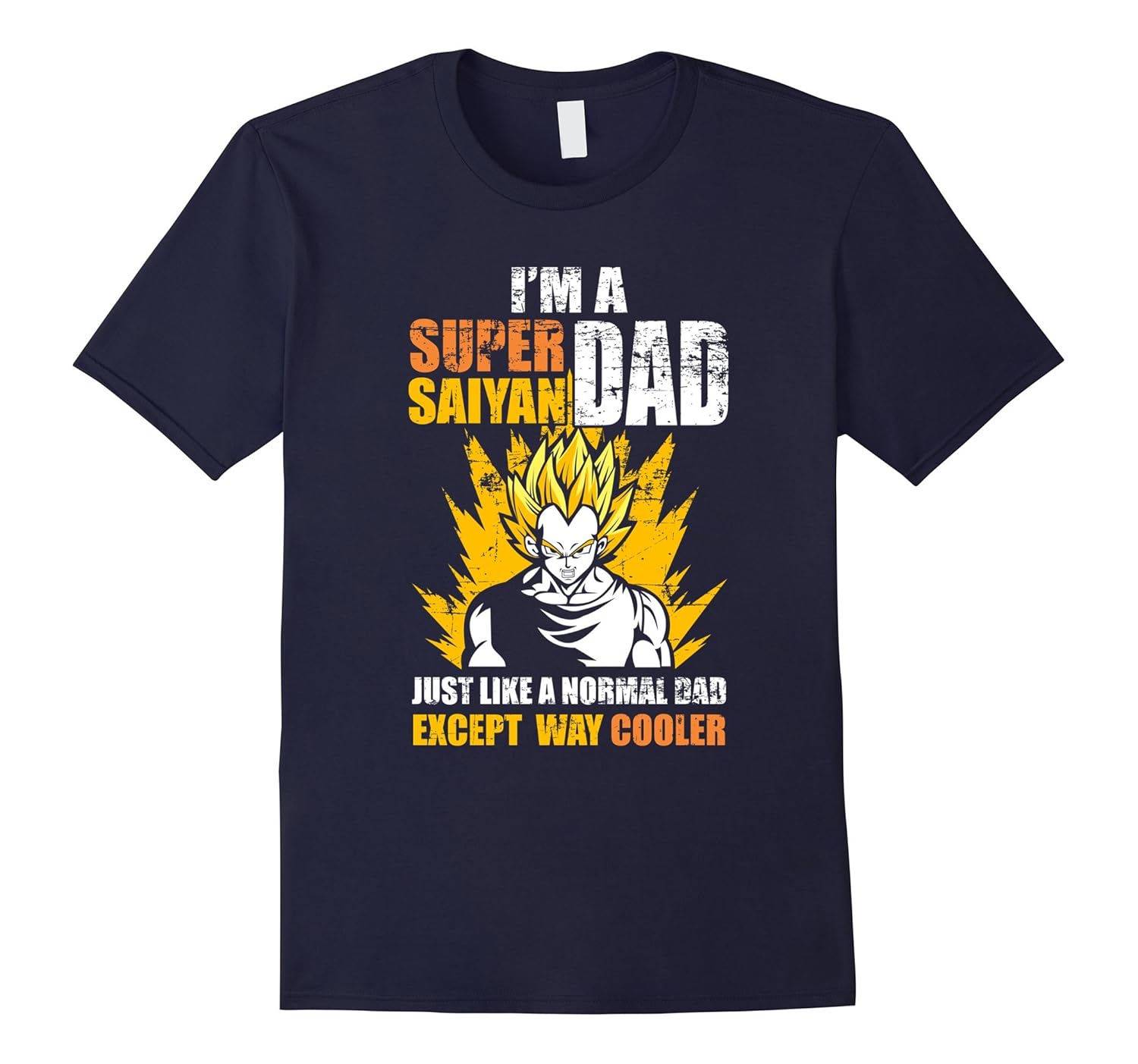 Buy Men’s Super Saiyan Dad T-Shirt Funny Father’s Day Gift DBZ Lovers ...