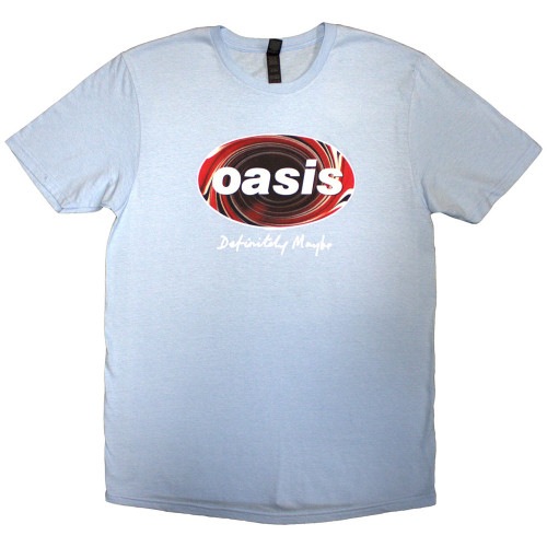 Buy Oasis 'Definitely Maybe Union Jack Oval' (Blue) T-Shirt 2025 New ...