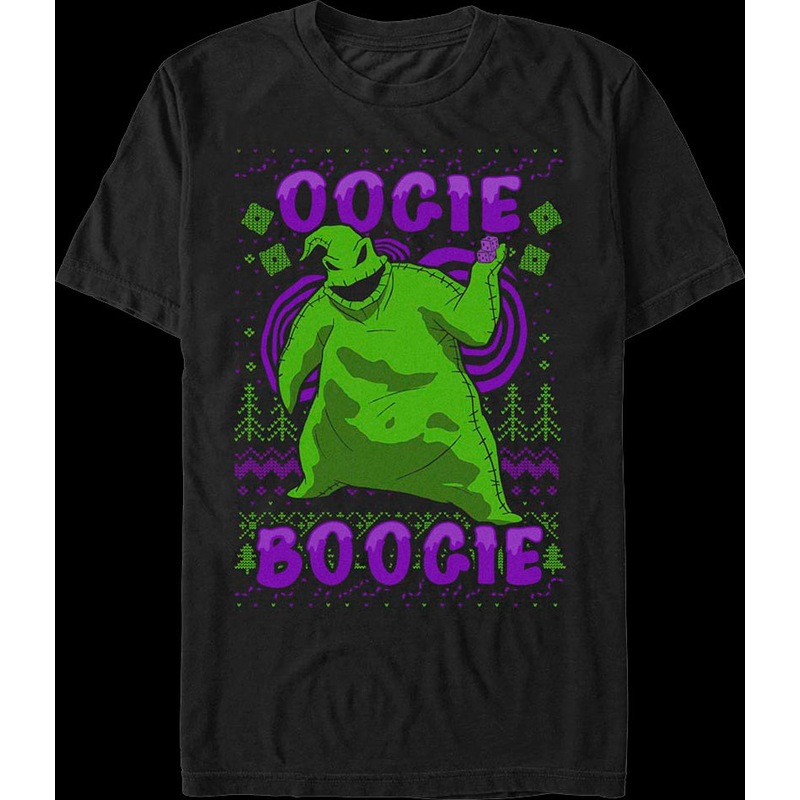 Buy Oogie Boogie Faux Ugly Sweater Nightmare Before Christmas T-Shirt ...