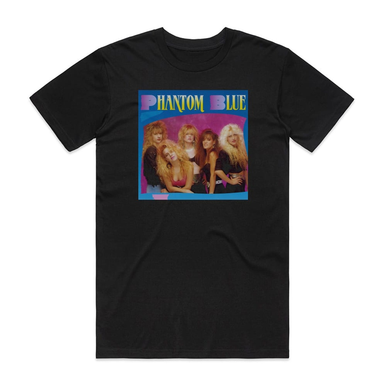 Buy Phantom Blue Phantom Blue Album Cover T-Shirt Black - MyDeal Australia