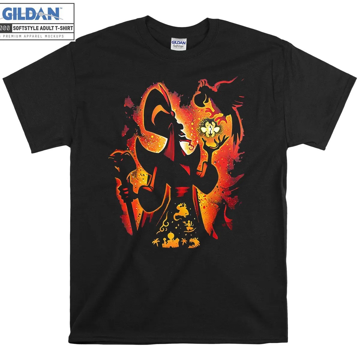 Buy Retro Disney Jafar Aladdin PortraiT-shirt Disney Villains - MyDeal ...