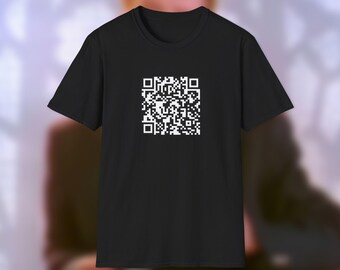 Buy Rick Roll Shirt QR Code - Prank Shirt, Meme Shirt, Sticker Meme ...