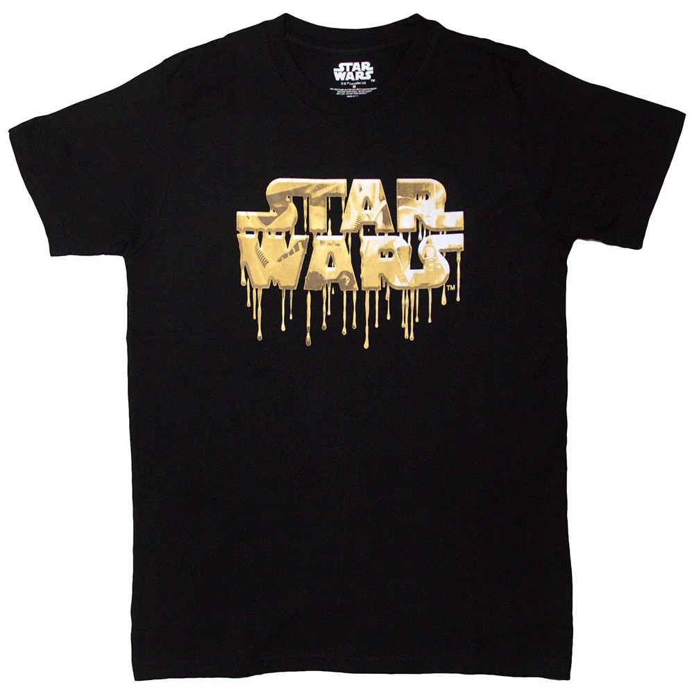 Buy Star Wars Gold Drip Logo T-shirt Classic - MyDeal Australia