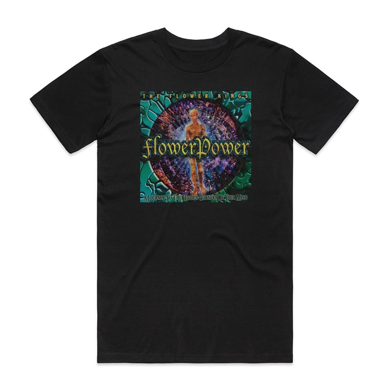Buy The Flower Kings Flower Power Album Cover T-Shirt Black - MyDeal ...