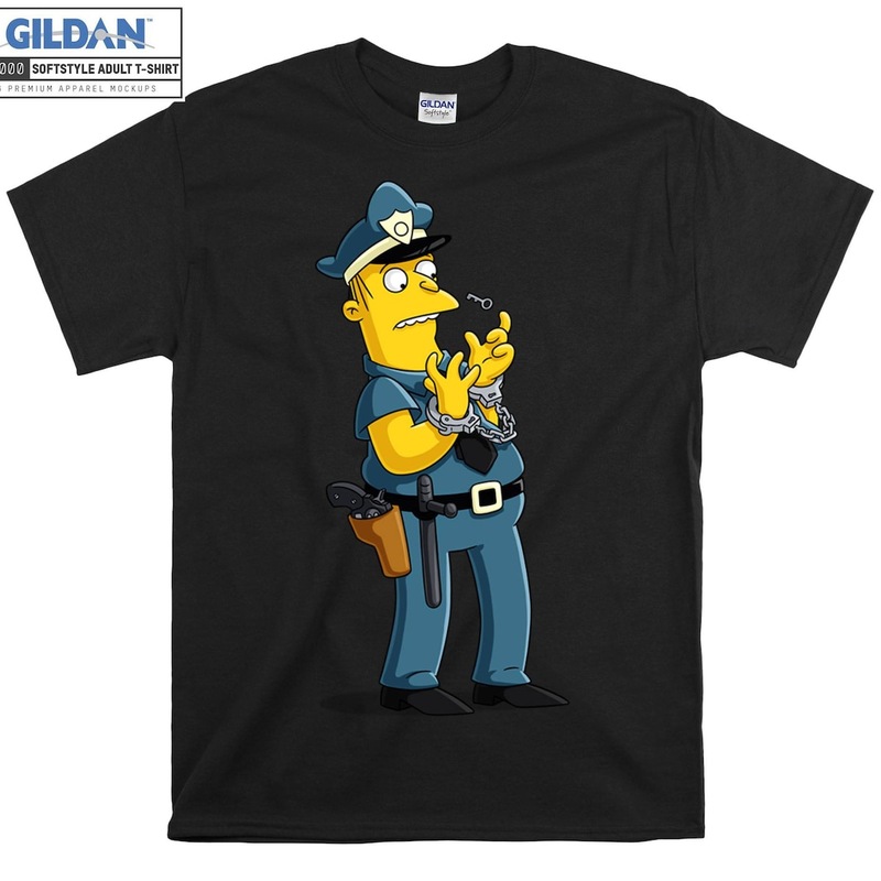 Buy The Simpsons Clancy Wiggum Donut T-shirt - MyDeal