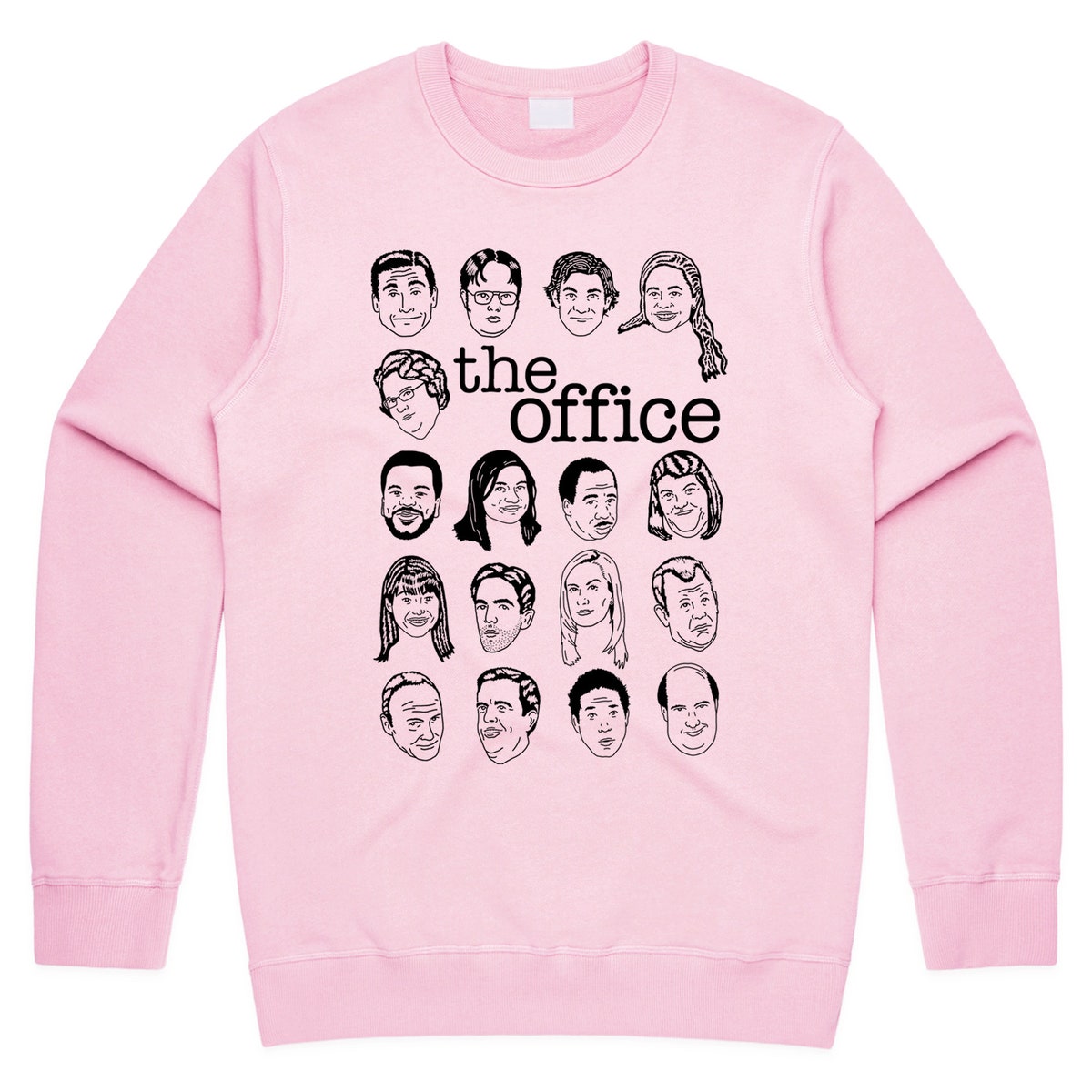 Buy The US Office Character Faces Jumper Sweater Sweatshirt Michael ...