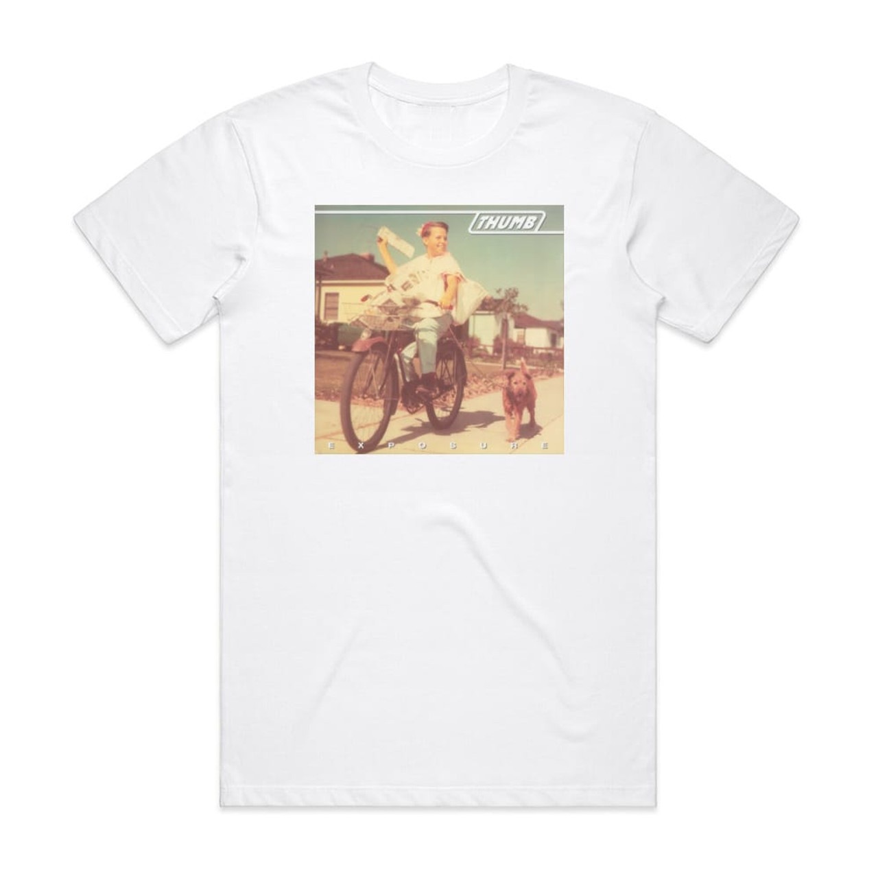 Buy Thumb Exposure Album Cover T-Shirt White - MyDeal Australia