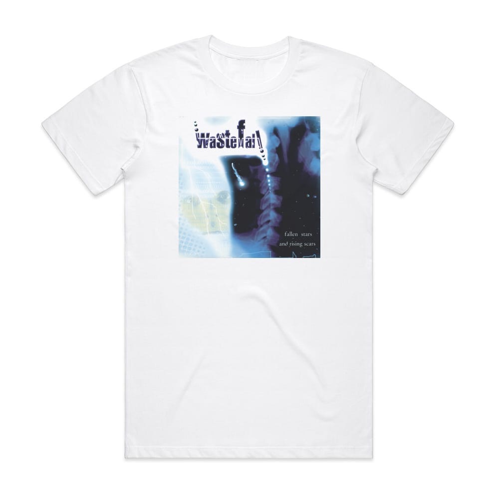 Buy Wastefall Fallen Stars And Rising Scars Album Cover T-Shirt White ...