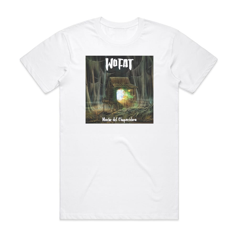 Buy Wo Fat Noche Del Chupacabra Album Cover T-Shirt White - MyDeal ...