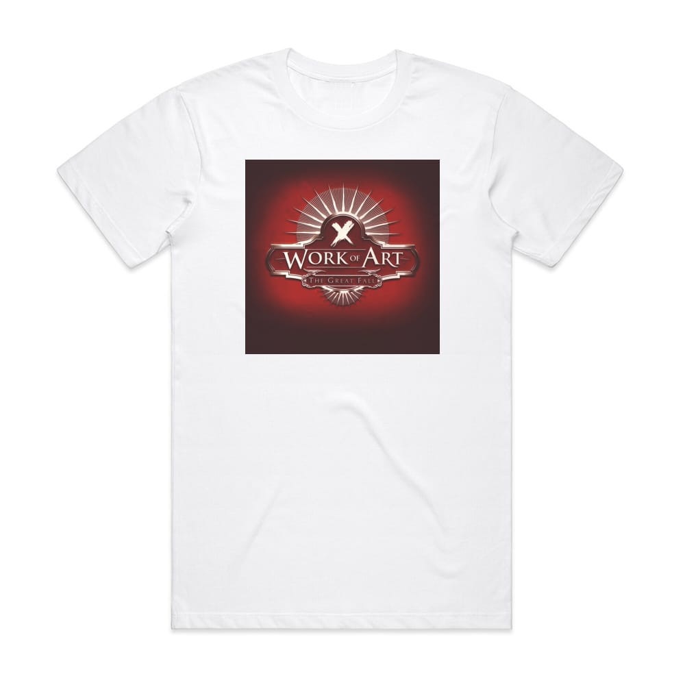Buy Work of Art The Great Fall Album Cover T-Shirt White - MyDeal Australia