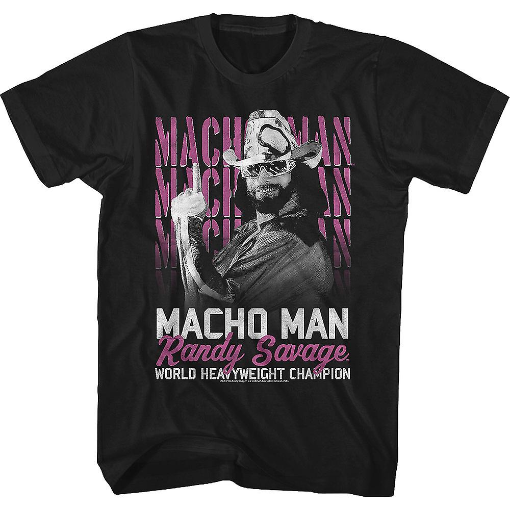 Buy World Heavyweight Champion Macho Man Randy Savage T-Shirt - MyDeal ...
