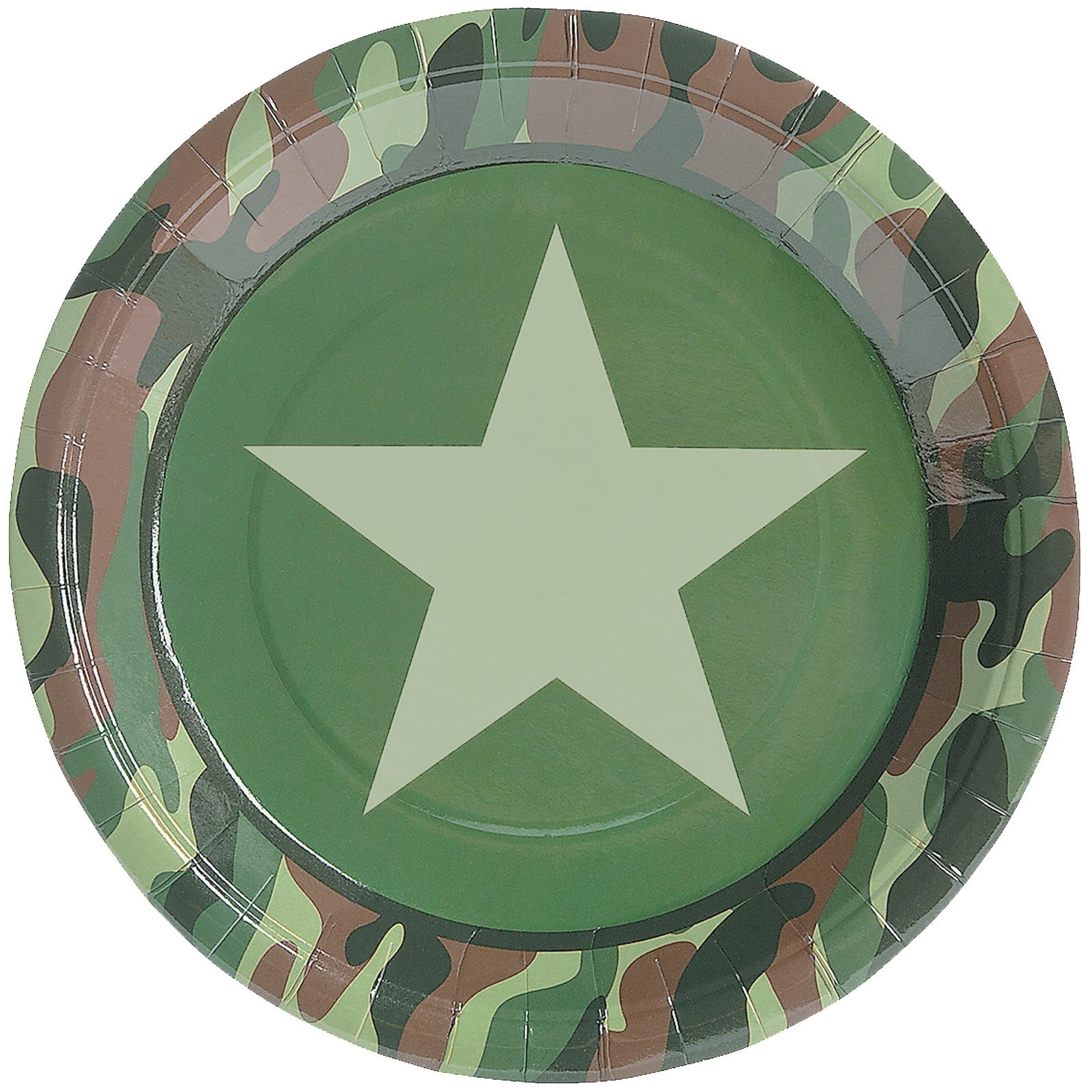 Buy Army Party Large Paper Plates (Pack of 8) - MyDeal Australia