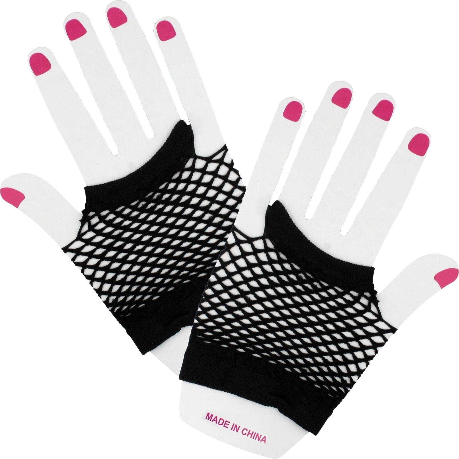 Buy Black Short Fingerless Fishnet Gloves - MyDeal Australia