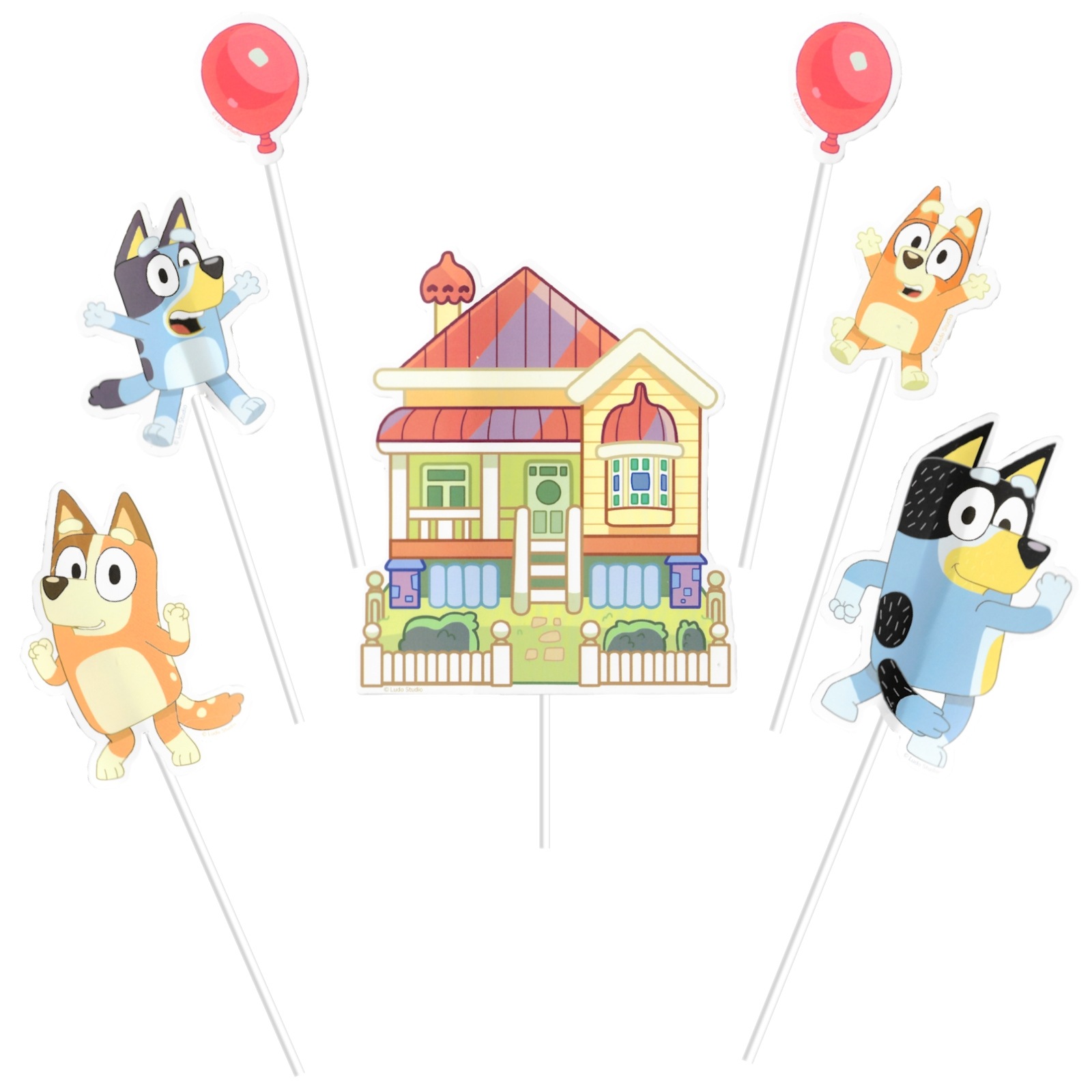 Buy Bluey Cake Toppers (Pack of 7) - MyDeal Australia