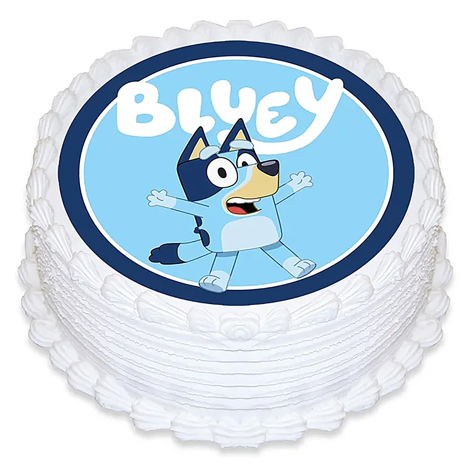 Buy Bluey Round Edible Icing Cake Decoration - MyDeal Australia