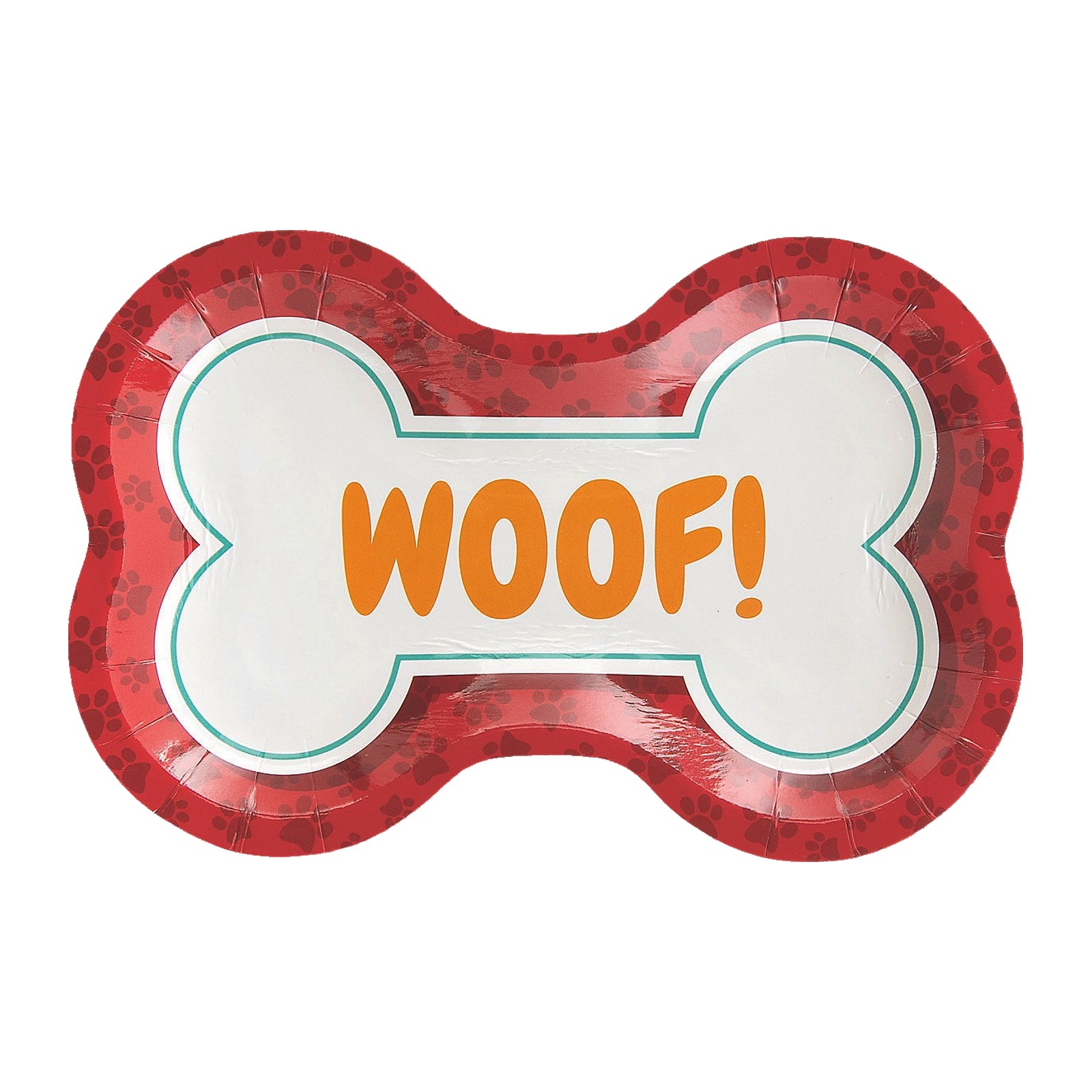 Buy Dog Party Bone Paper Plates (Pack of 8) - MyDeal Australia