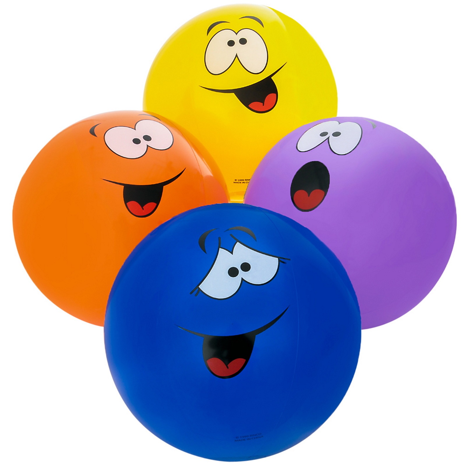 Buy Emoji Funny Face Inflatable Balls 40cm (Pack of 12) - MyDeal Australia