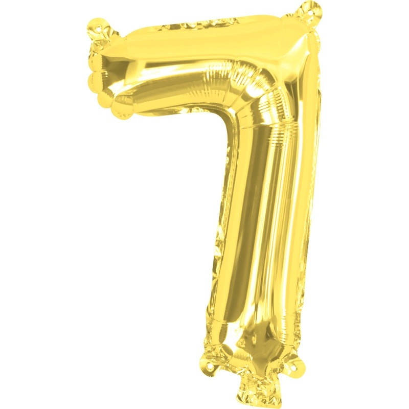 Buy Gold Number 7 Foil Air Fill Balloon 35cm - MyDeal