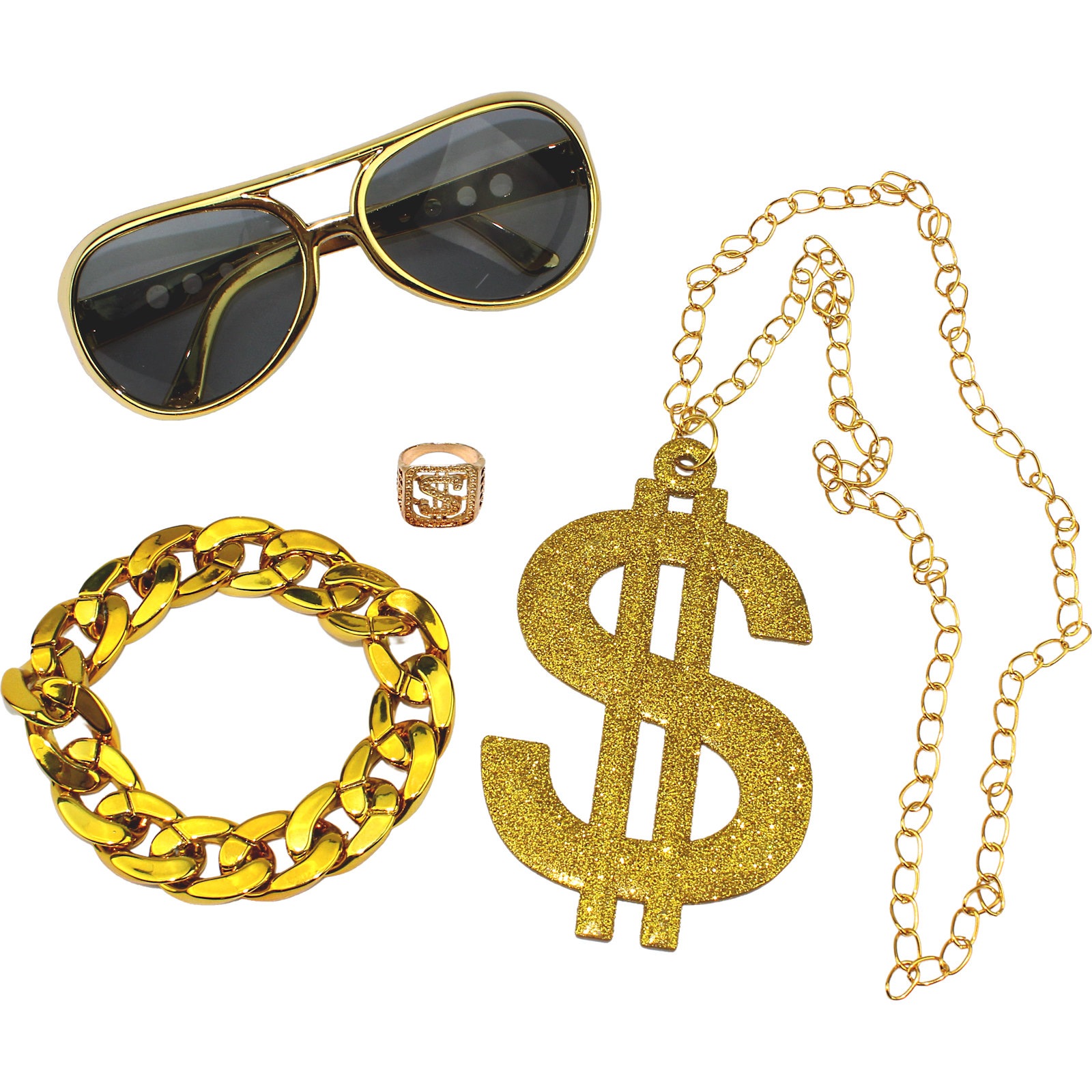 Buy Hip Hop Rapper Costume Accessory Kit - MyDeal Australia