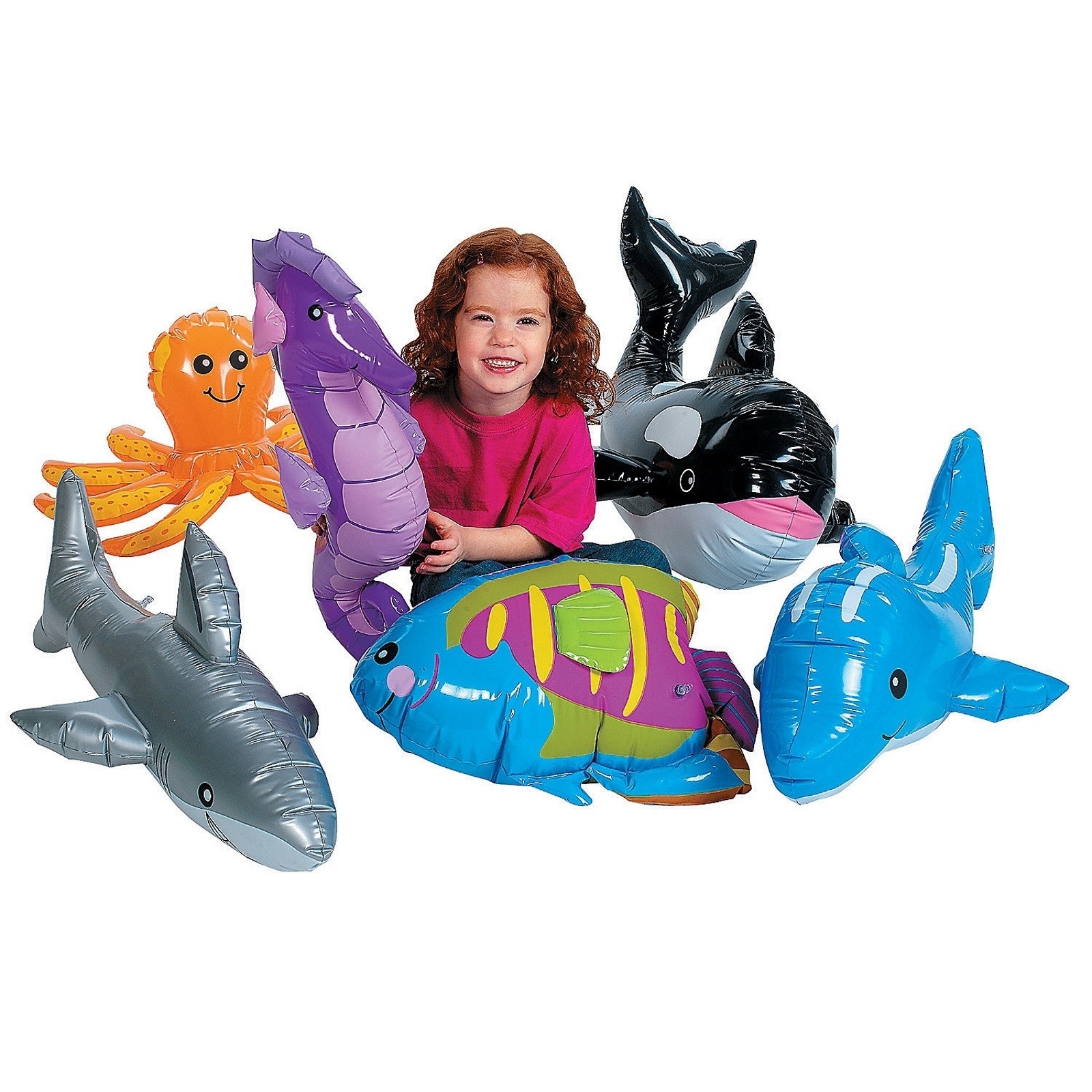 Buy Inflatable Sea Animals (Pack of 6) - MyDeal Australia