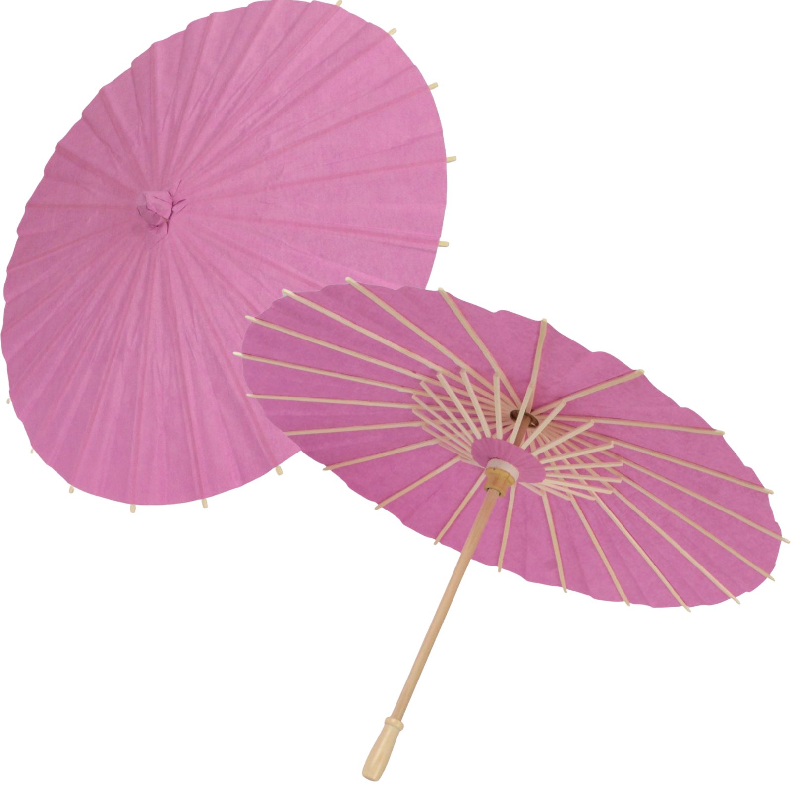 Buy Medium Light Pink Paper Parasol 40cm - MyDeal Australia