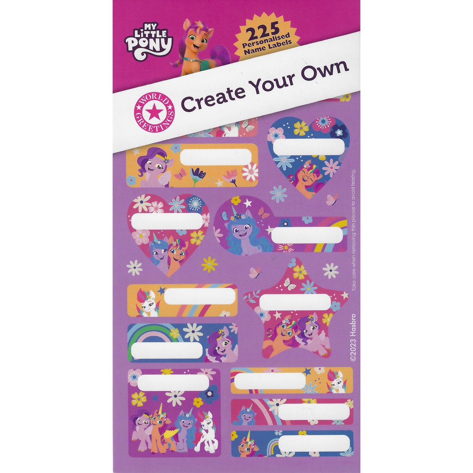 Buy My Little Pony Create Your Own Name Labels Sticker Book (15 Sheets ...