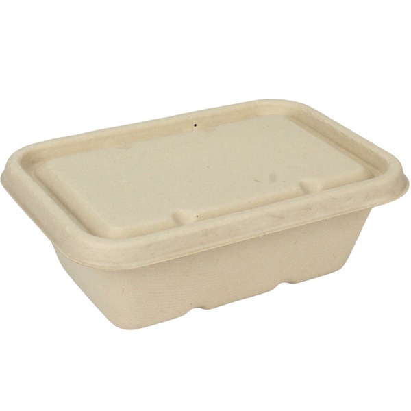 Buy Natural Eco Sugar Cane Food Containers With Lids 750ml (Value Pack ...