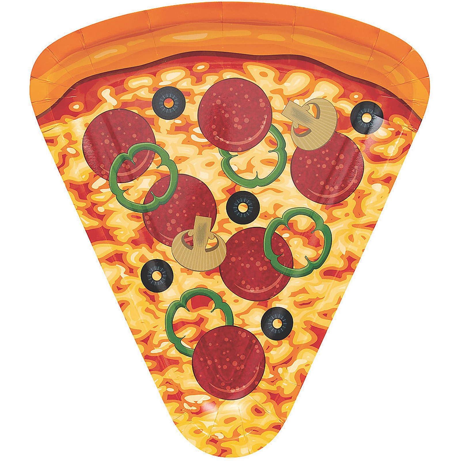 Buy Pizza Slice Large Paper Plates (Pack of 8) - MyDeal Australia