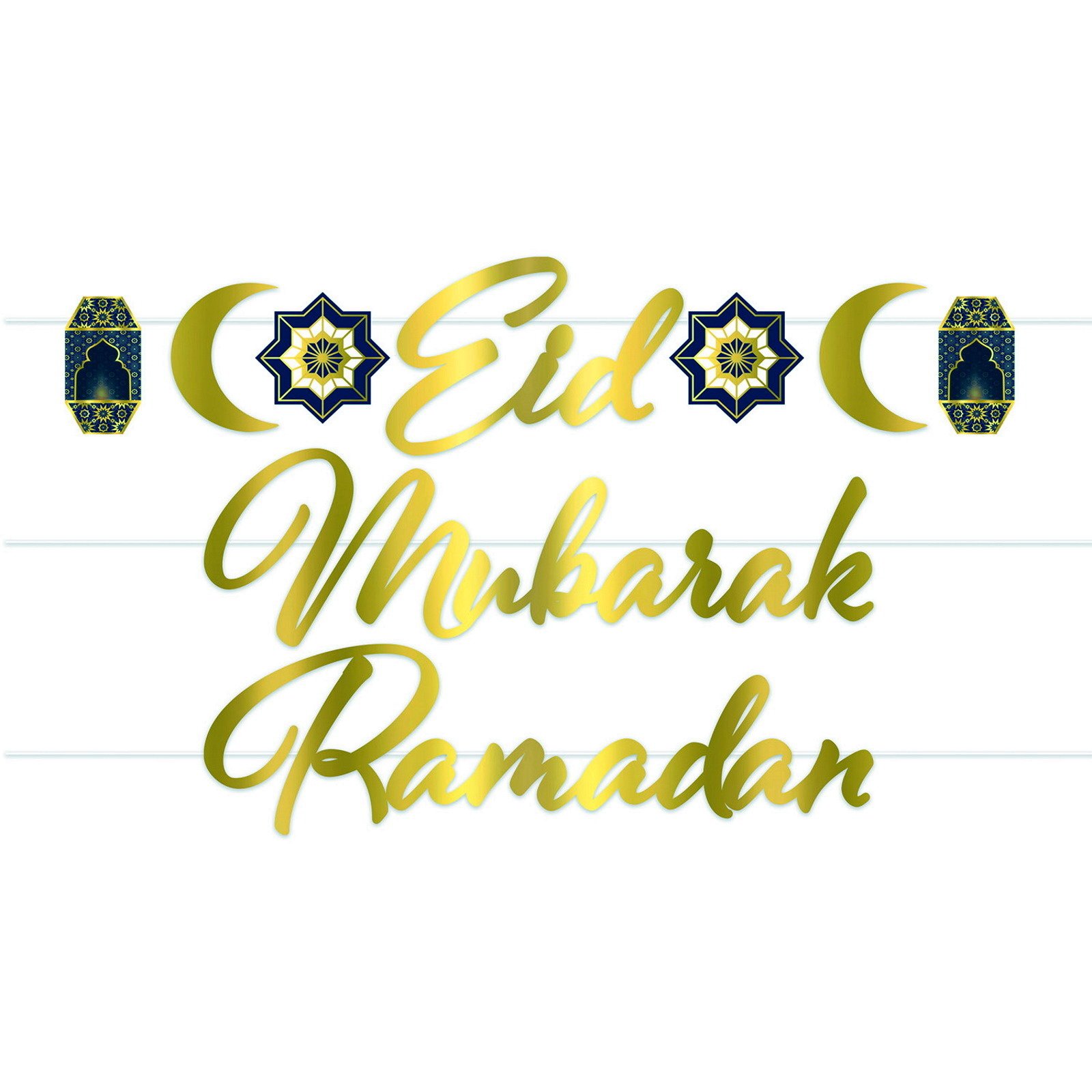 Buy Ramadan Eid Mubarak Garland Banner - MyDeal Australia