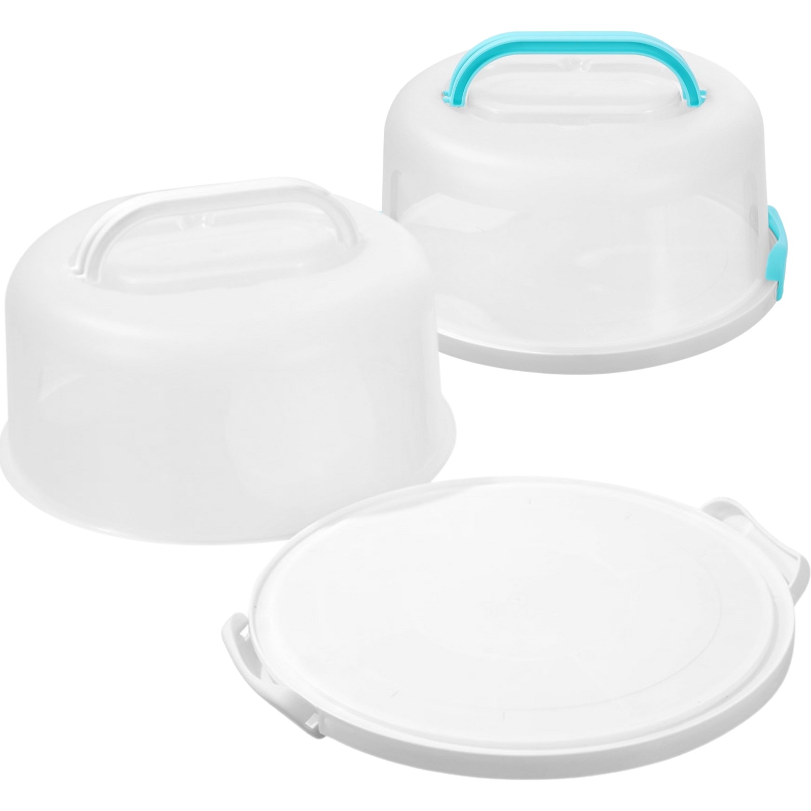 Buy Round Clip Lock Cake Holder With Carry Handles (1 Only) - MyDeal ...