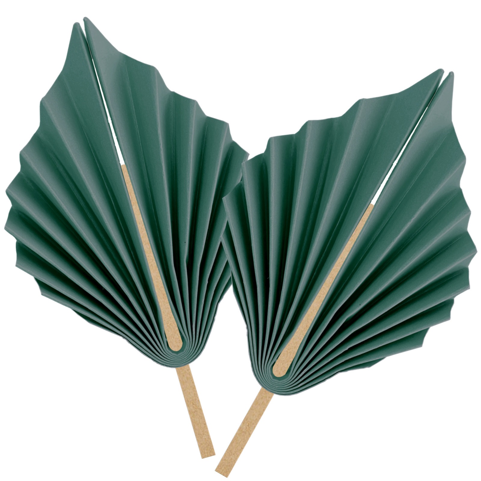 Buy Sage Green Palm Leaf Paper Fan Decorations (Pack of 2) - MyDeal ...