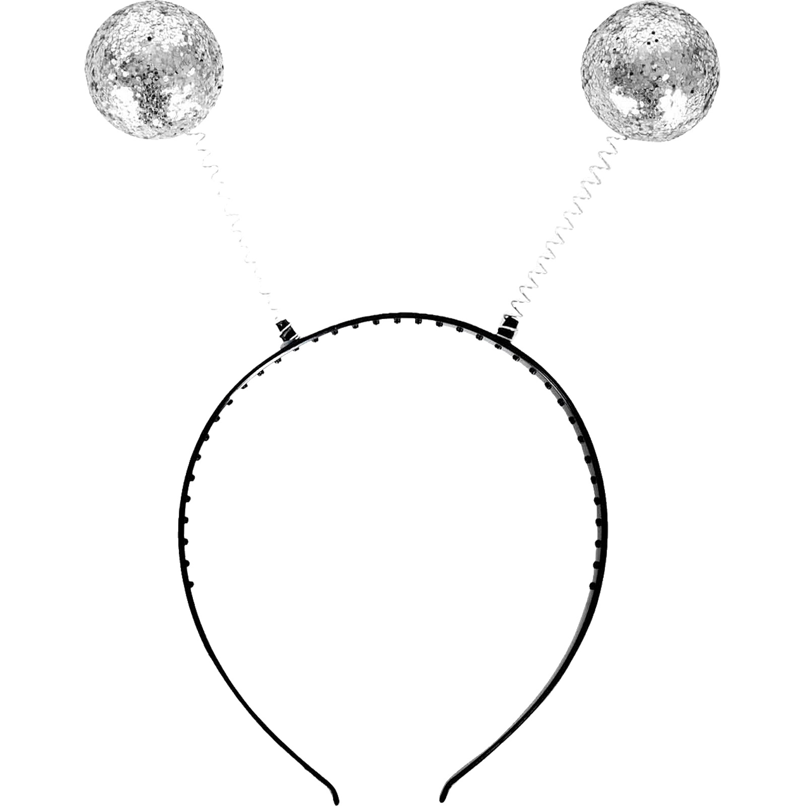 Buy Silver Glitter Alien Antenna Headband - MyDeal Australia