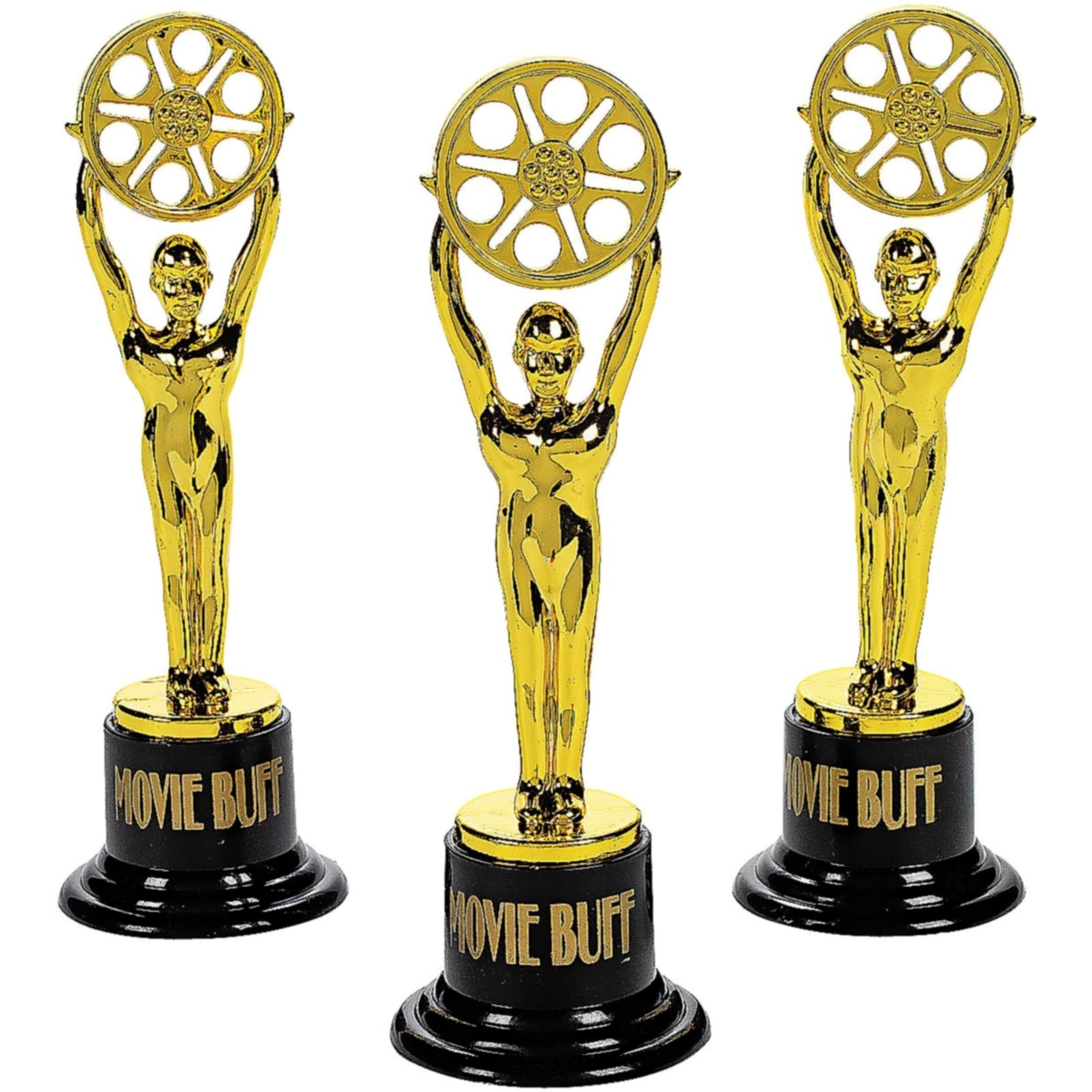 Buy Small Plastic Movie Buff Statuettes (Pack of 12) - MyDeal Australia