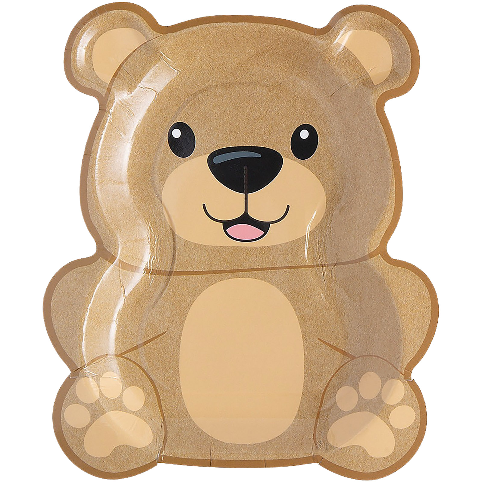Buy Teddy Bear Shaped Paper Plates (Pack of 8) - MyDeal Australia