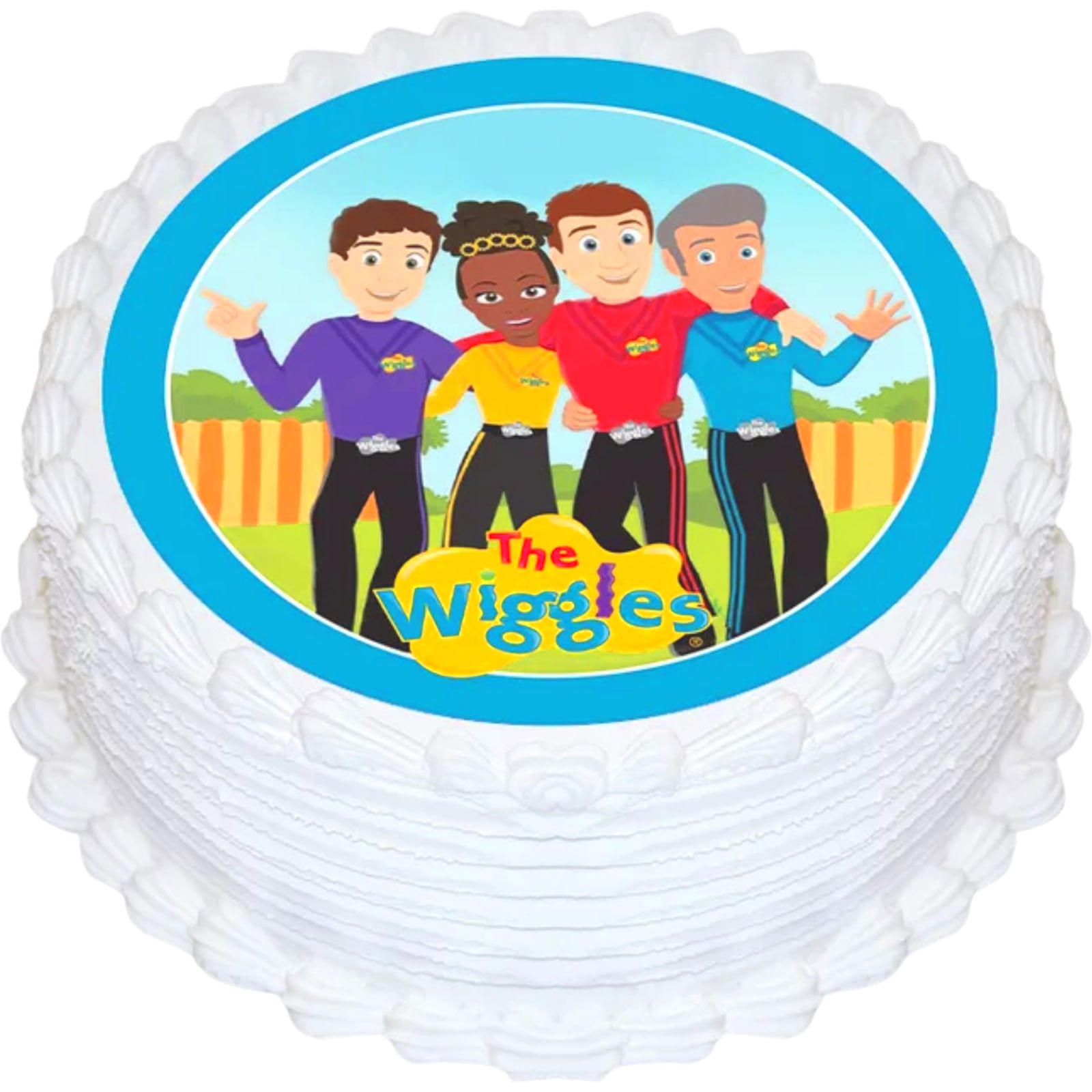 Buy The Wiggles Round Edible Icing Cake Decoration - MyDeal Australia